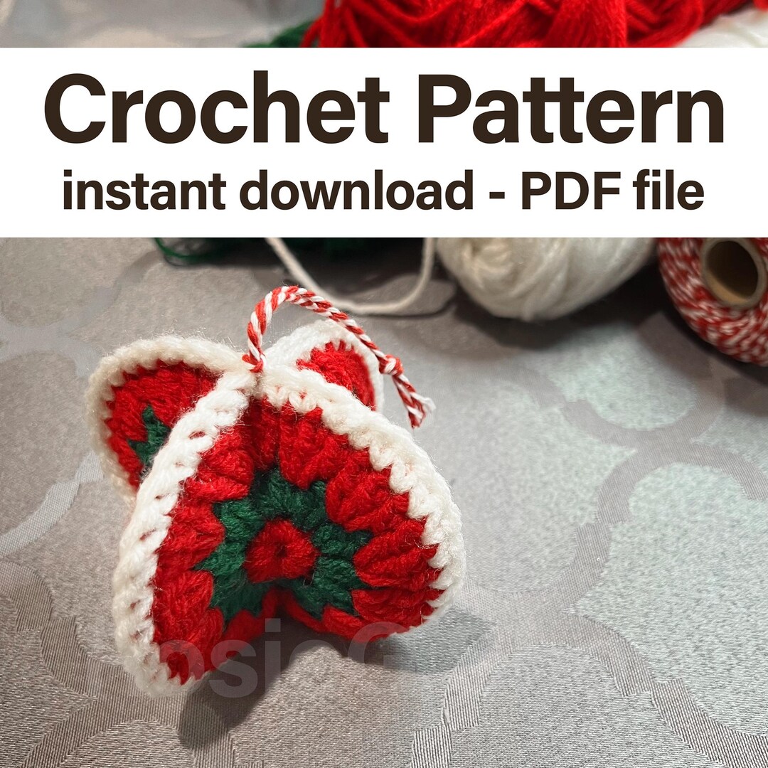 Crochet Pattern Granny Stitch Carousel Ornament, Instant Digital PDF ...