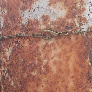 Scrollwork Skeleton Key Necklace / Brass Skeleton Key / 24 Ball and ...