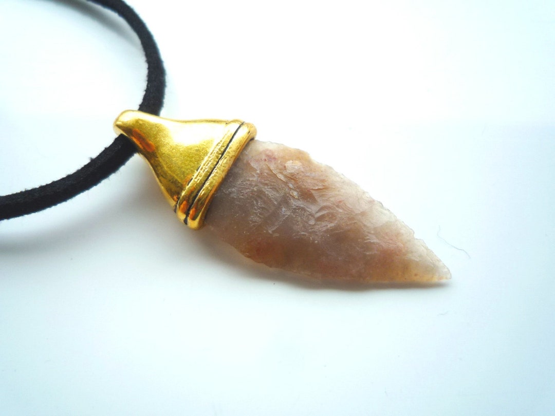 Elf Shot Viking Pendant and Necklace, Genuine Neolithic Arrowhead ...