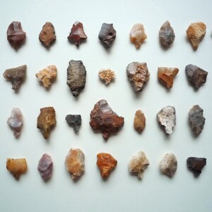 Paleolithic Arrowheads in 3D Frame, Veneered Frame, Authentic Saharan ...