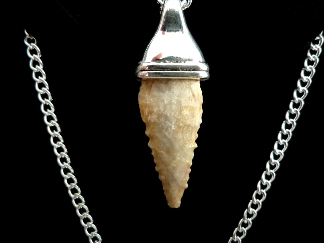 Elf Shot Viking Pendant and Necklace, Genuine Neolithic Arrowhead ...
