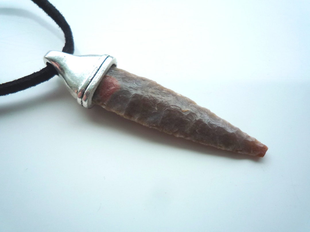 Elf Shot Viking Pendant and Necklace, Genuine Neolithic Arrowhead ...