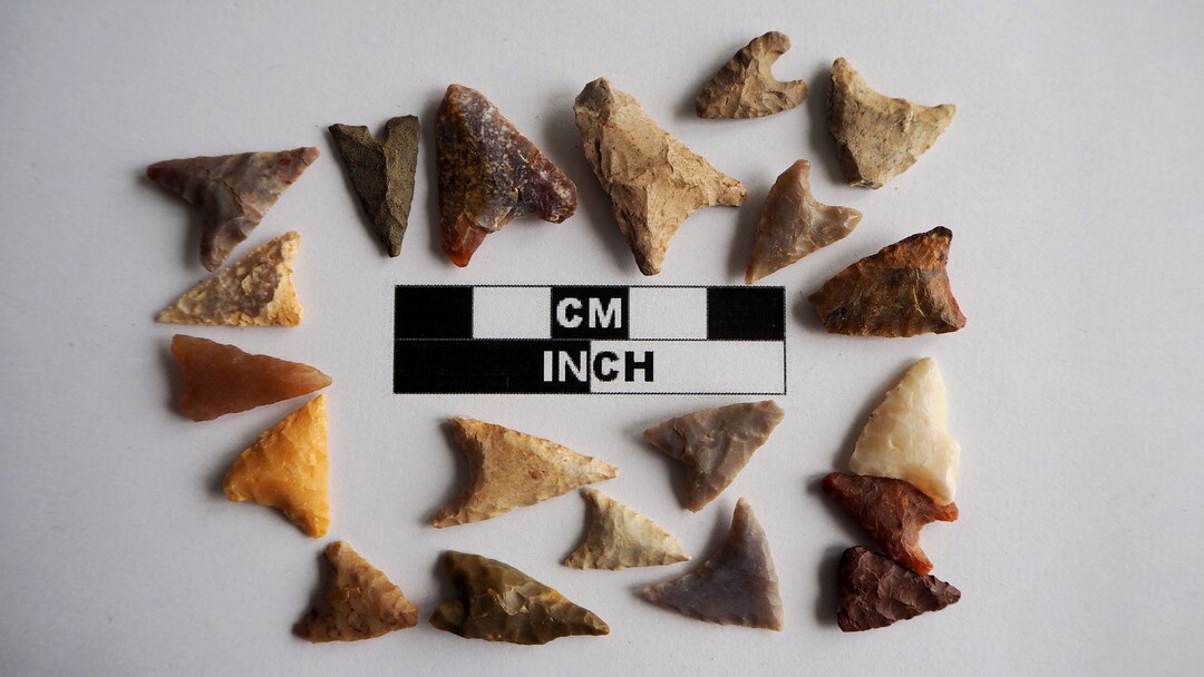 Neolithic Triangle Arrowheads X 20, Sahara 4000BC 987 - Etsy