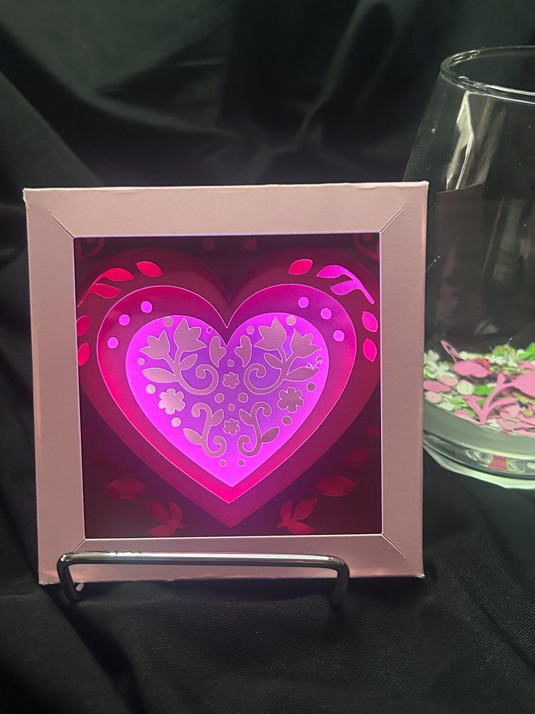 Military Shadow Box Honoring USA, the American Flag & Veterans That ...