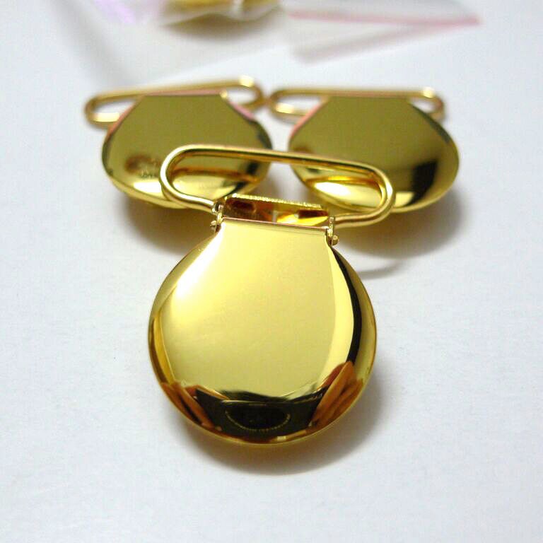 Metal Pacifier Clip (1" Round) Suspender Clip. Paci Holder. Mitten Clip ...