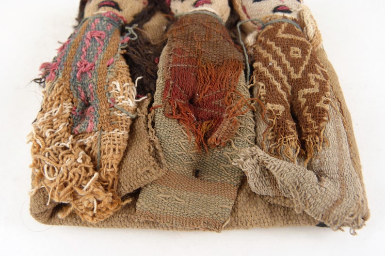 Peruvian Chancay Funeral Dolls, Hand-made With Ancient Fabric - Etsy