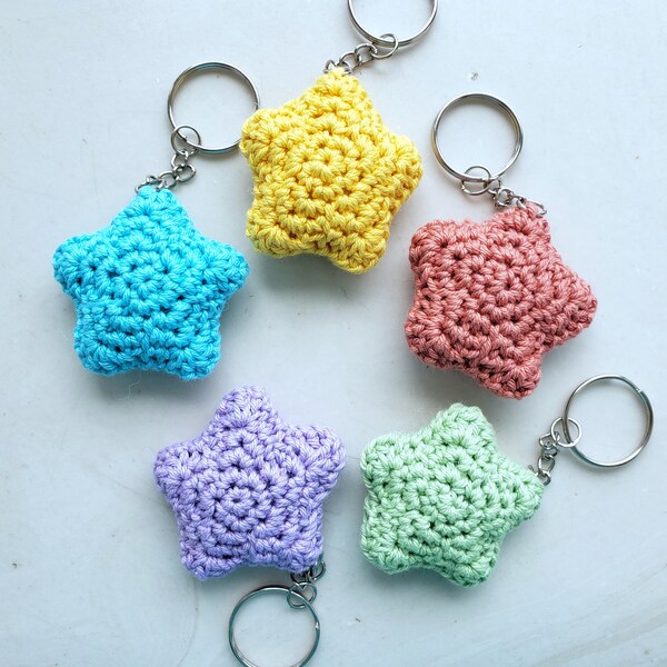 Star Keychain - Etsy