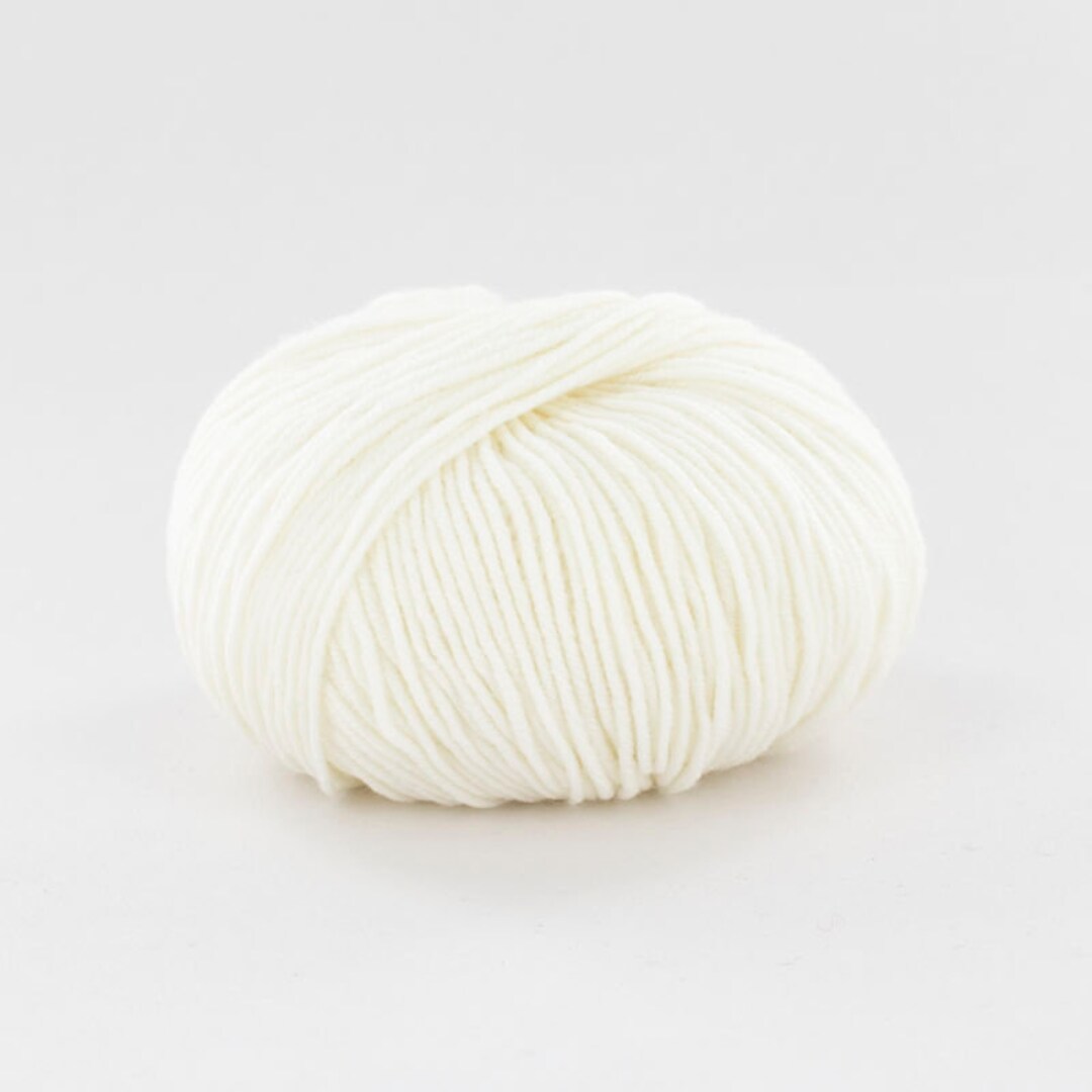 French Sustainable Merino Wool, Winter White, Gueret by Fonty - 50 Gr ...