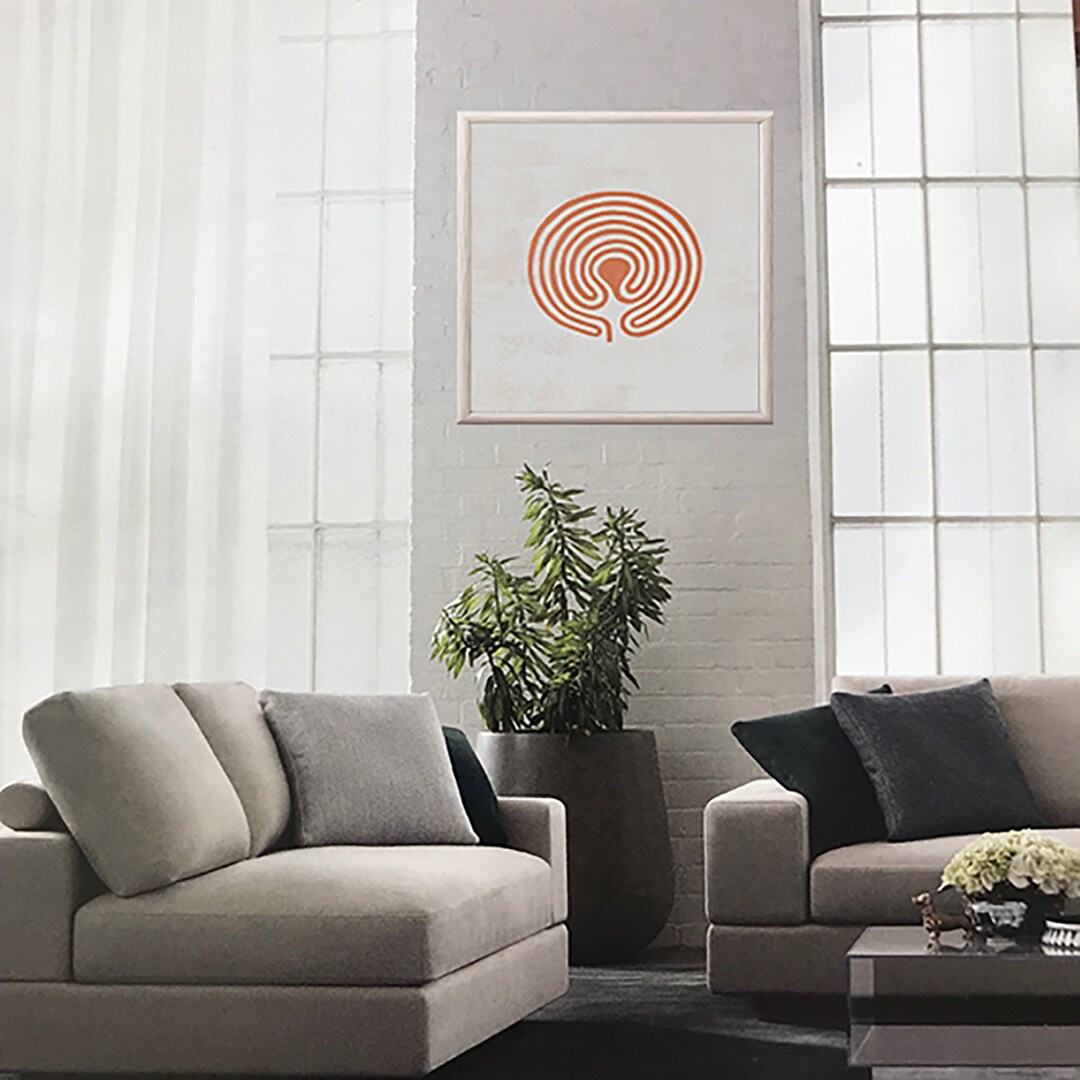 Labyrinth-grey, Printable Art, Downloadable Print, Modern Contemporary ...