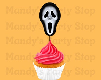 Scream Cupcake Topper - Etsy