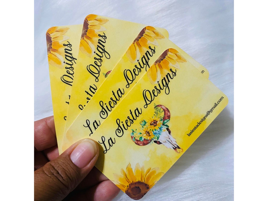 Custom Printed Laminated Business Cards/small Business/glossy Business ...