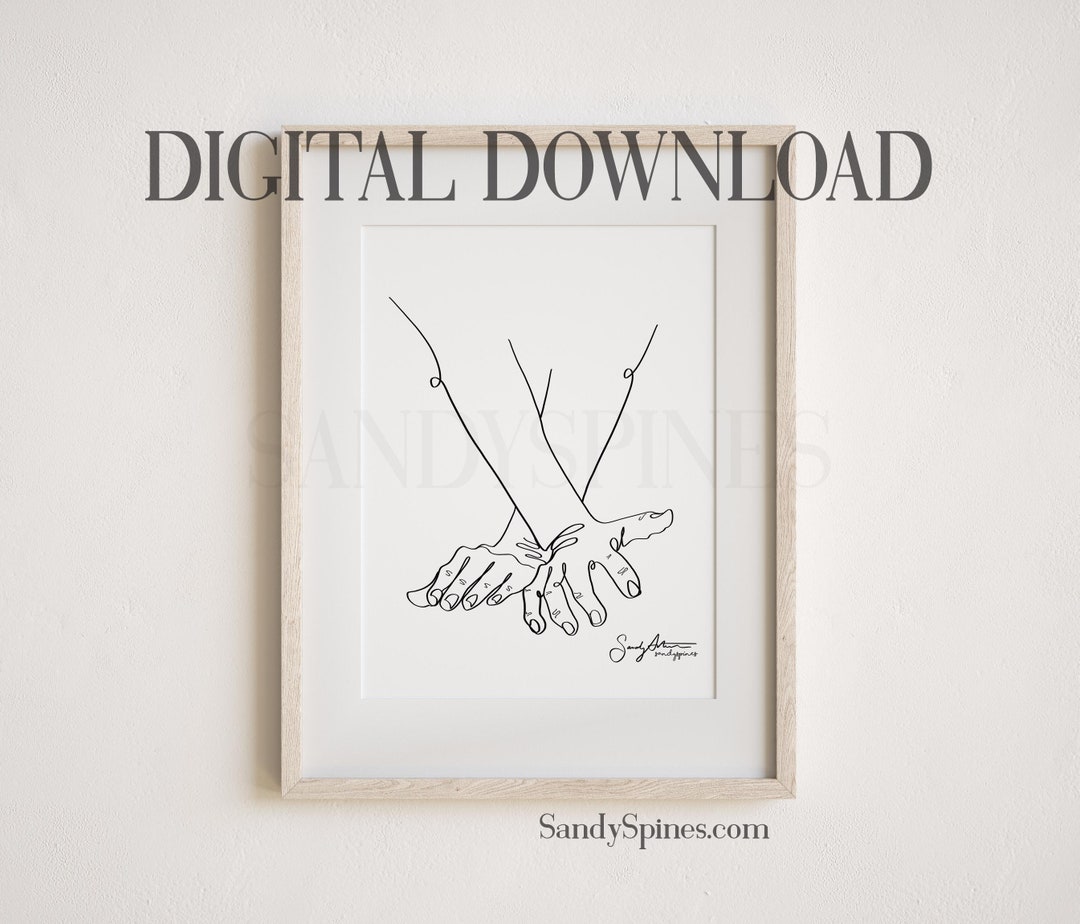 Chiropractic Hands Line Art | DIGITAL DOWNLOAD V | Sandyspines - Etsy