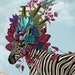 Limited Edition Zebra Print Large Animal Painting Large - Etsy