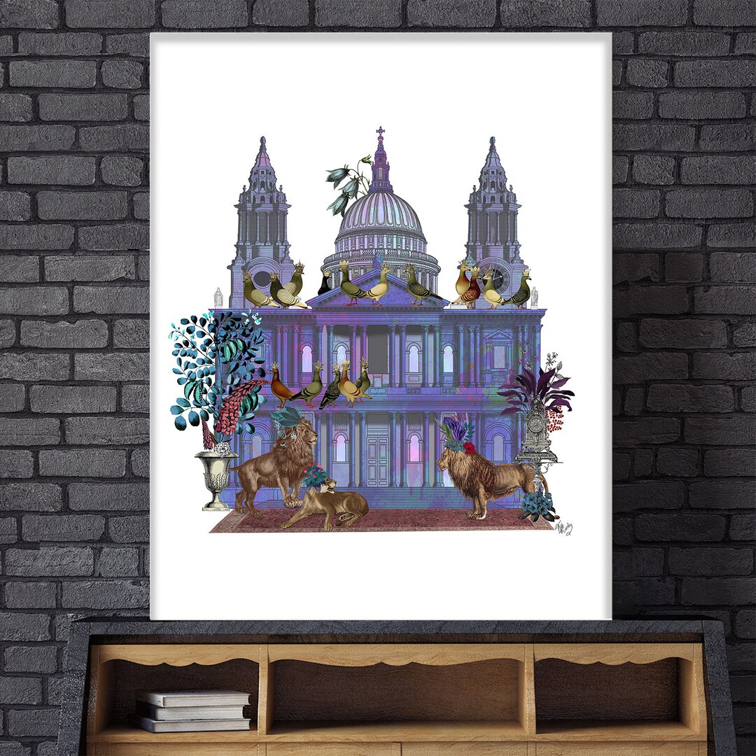 St Pauls Cathedral London Poster Travel Gift London City - Etsy