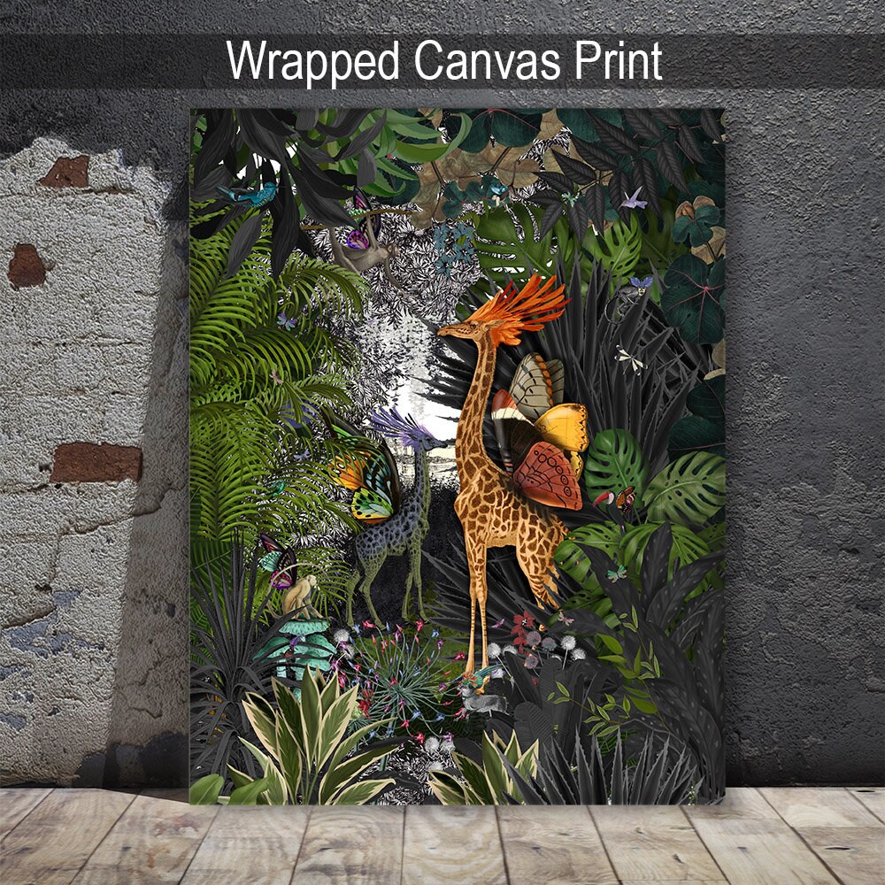 Limited Edition - Giraffe Print Giraffe Illustration Giraffe Poster ...