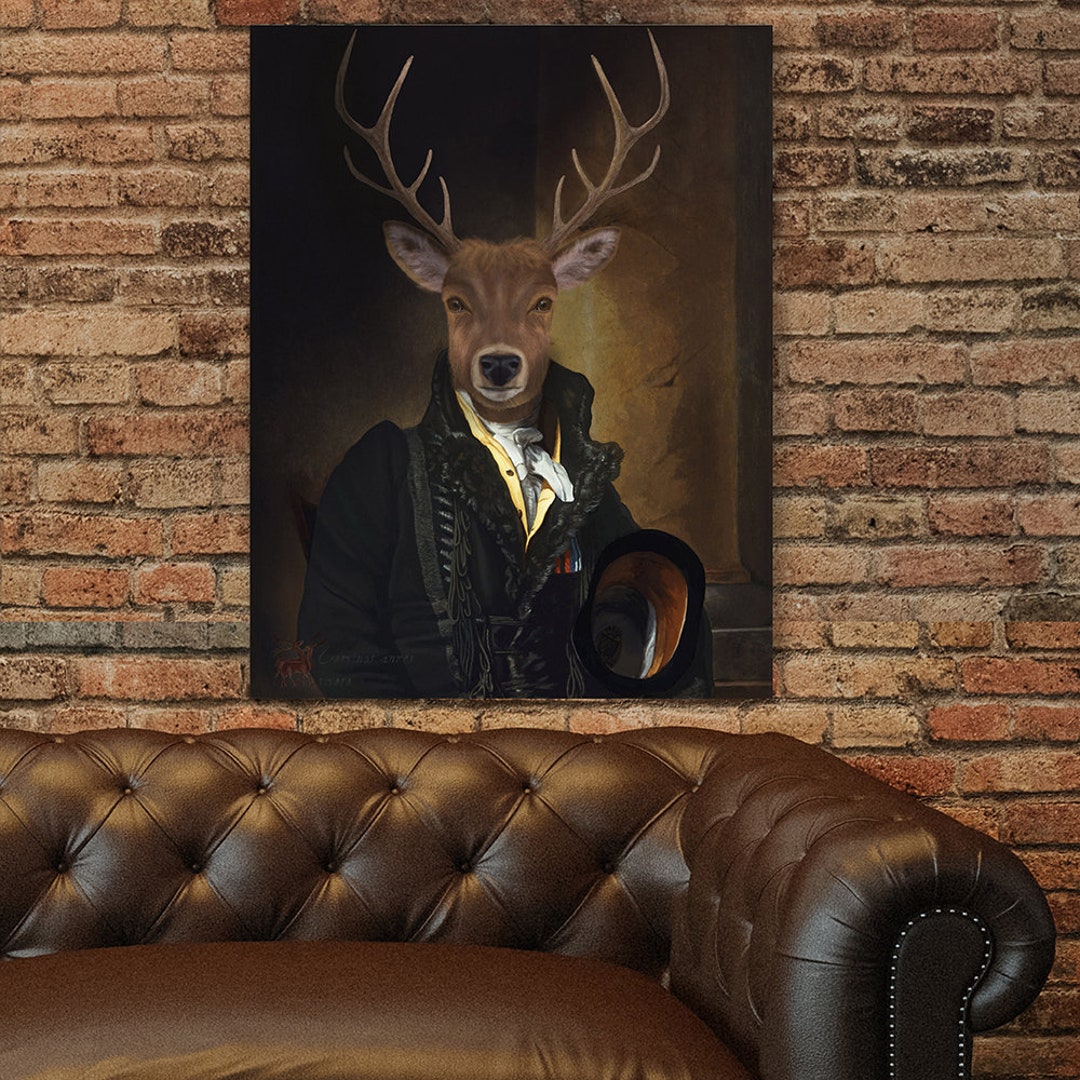 Limited Edition Deer Print - the Immortal Deer - Deer Painting, Deer ...