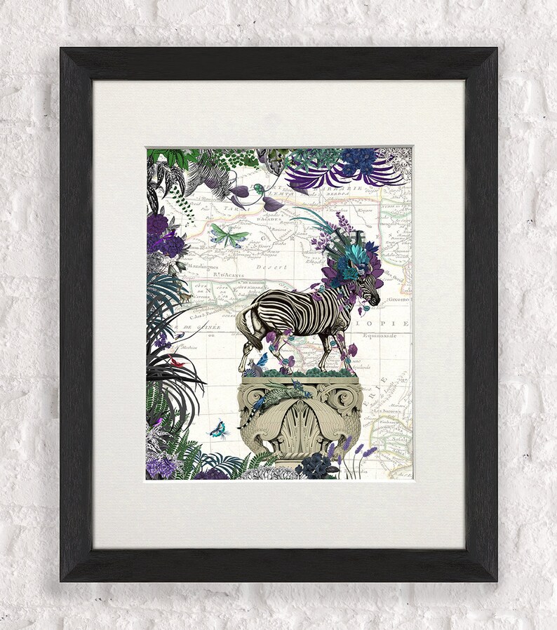 Limited Edition Zebra Wall Art African Zebra Animal Art | Etsy