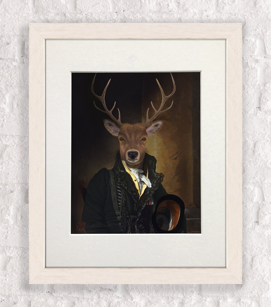 Limited Edition Deer Print - the Immortal Deer - Deer Painting, Deer ...