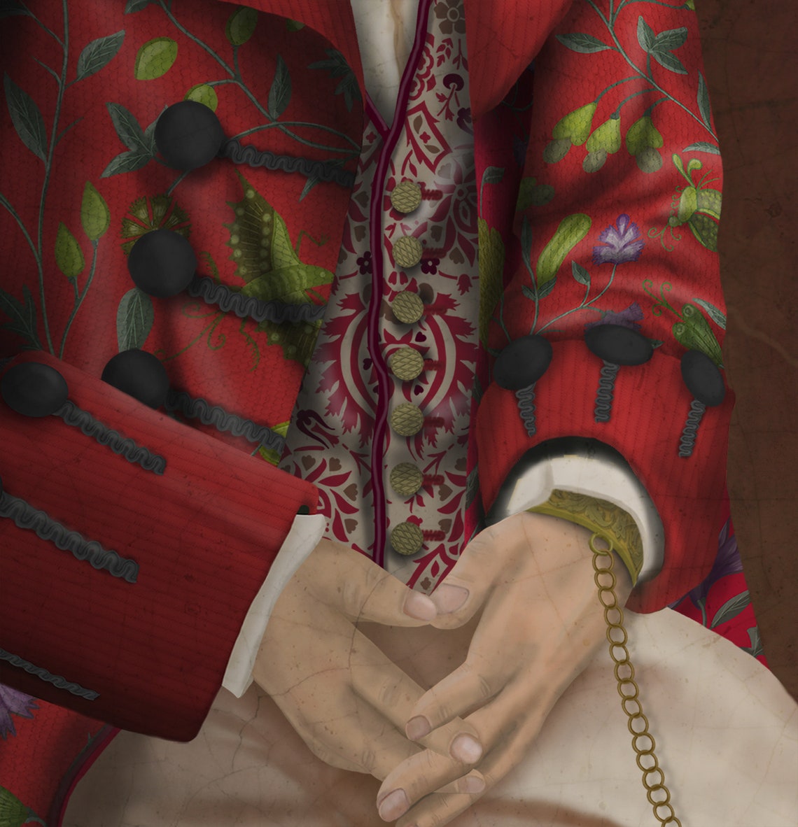 Limited Edition Deer Painting Lord Becket Portrait Regency | Etsy