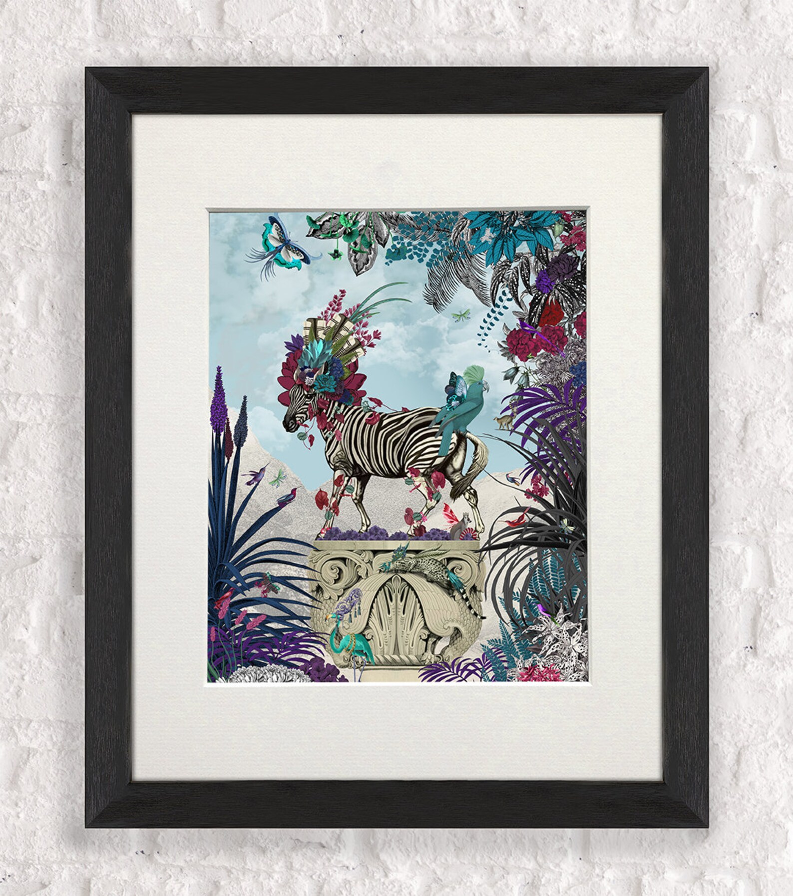 Limited Edition Zebra Print Large Animal Painting Large - Etsy
