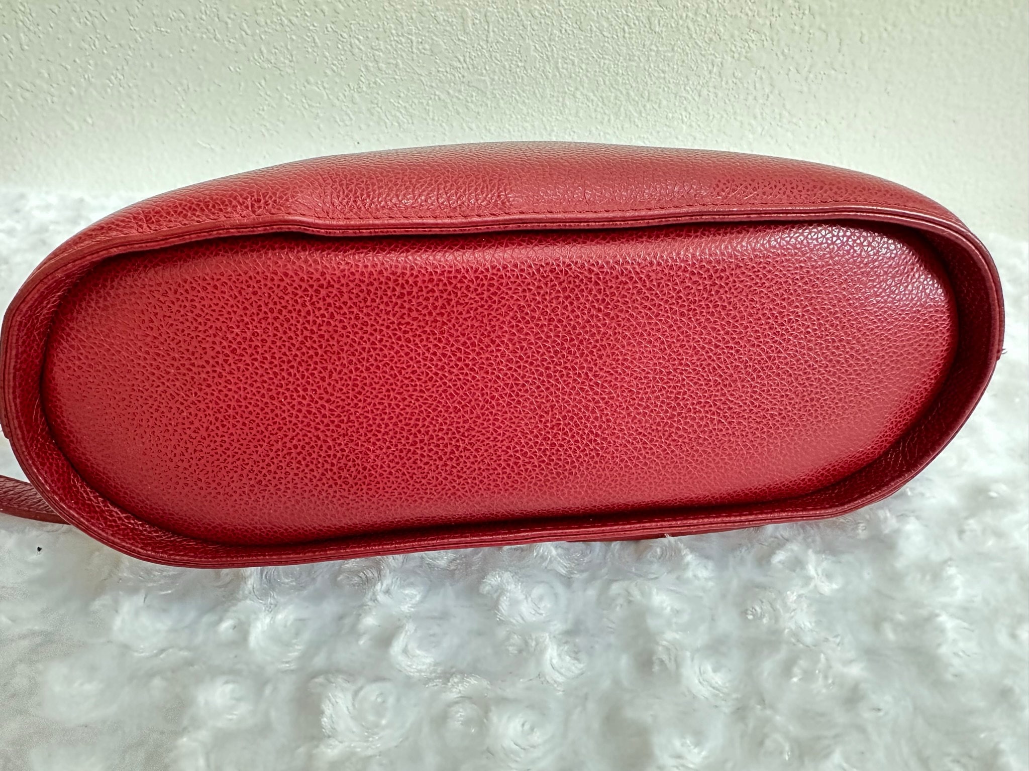 Rare Vintage COACH Madison Pierre 4406 in Garnet Red Leather Shoulder ...