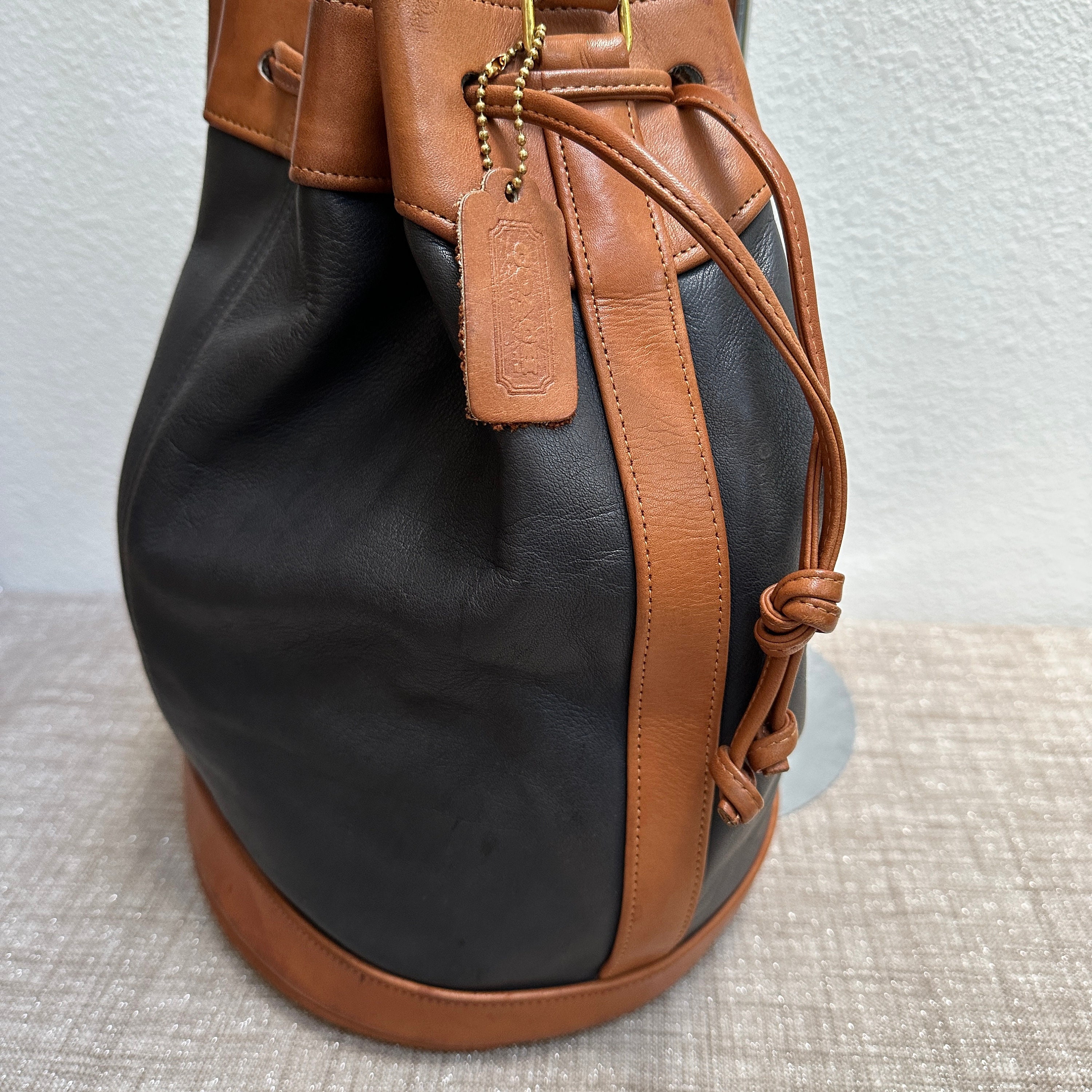 Rare Vintage Coach Spectator Drawstring Duffle Bag 6022 Shoulder Bag ...