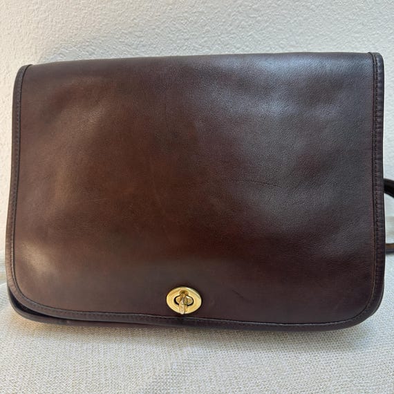 Vintage Coach Suspender Bag 9490, in Mocha Leather, P… - Gem