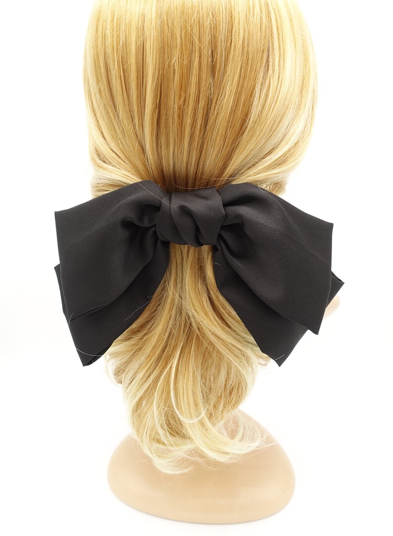 Giant Satin Hair Bow Droopy Stylish Women Hair Accessory Etsy