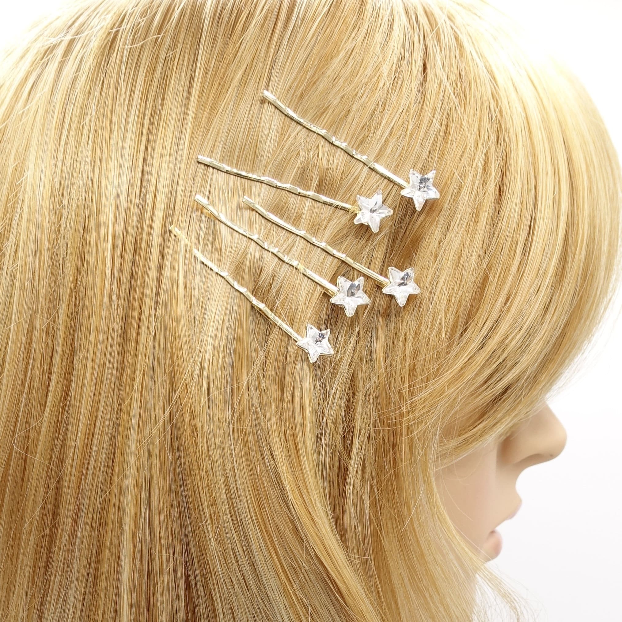 Glass Star Bobby Pin Set - Etsy
