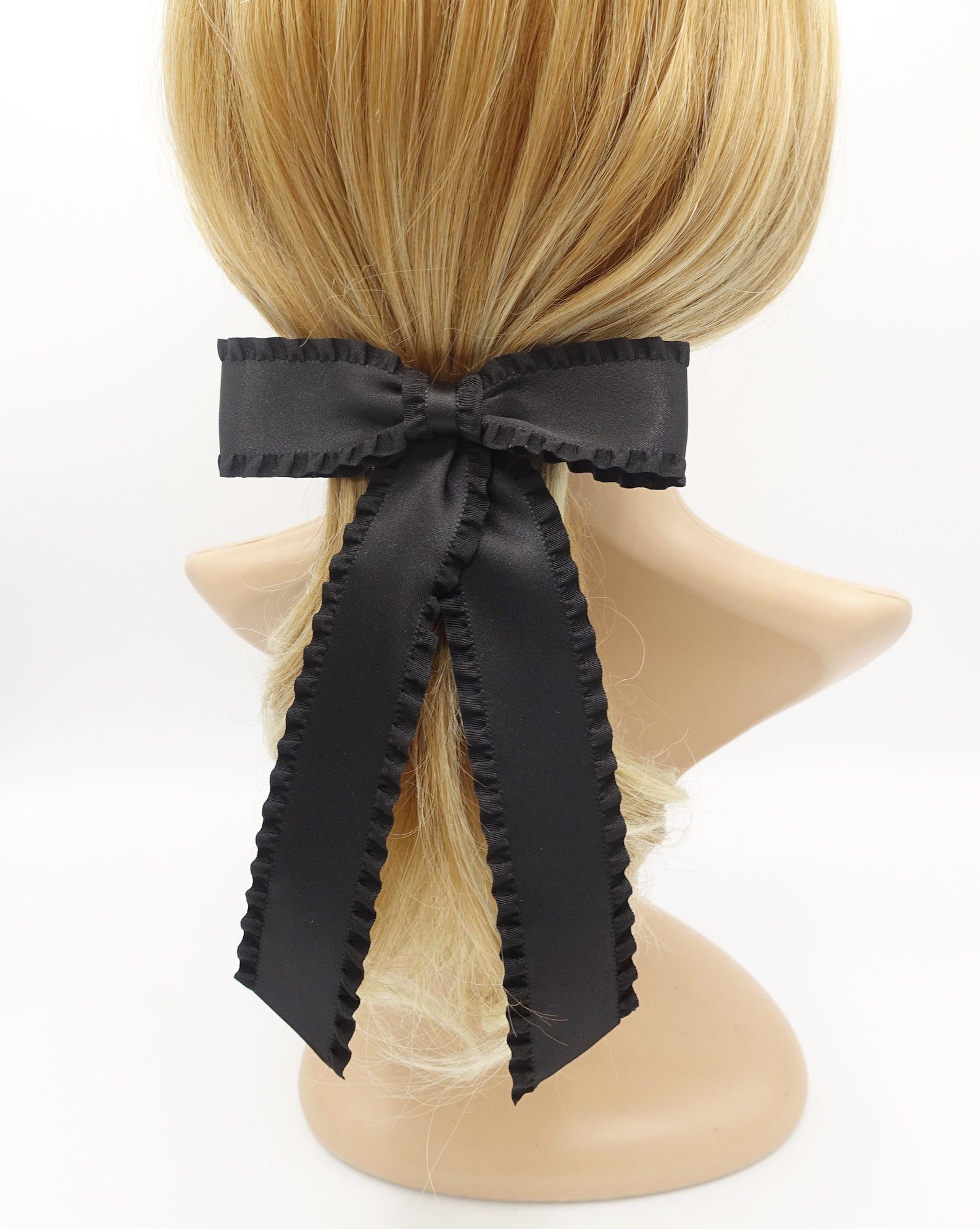 Frill Hair Bow Basic Style - Etsy