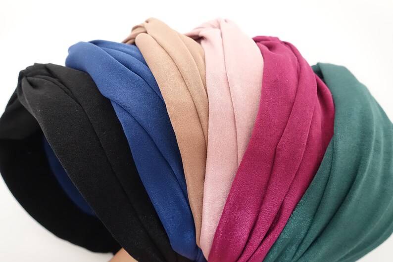 Micro Sheen Cross Headband Basic Woman Hairband Woman Hair Accessory - Etsy