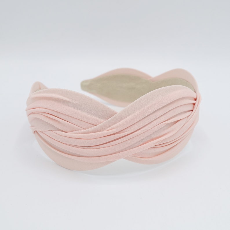Chiffon Wave Headband Stylish Woman Hairband - Etsy Canada
