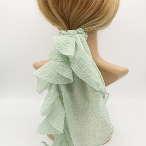 Embossed Can Can Ruffle Elastic Scrunchies - Etsy