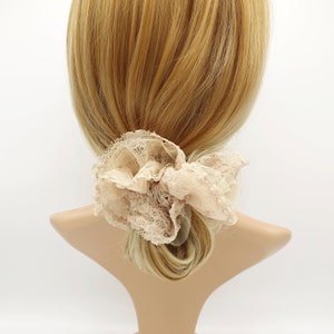 Mesh Lace Layered Women Scrunchie Hair Tie Scrunchies - Etsy