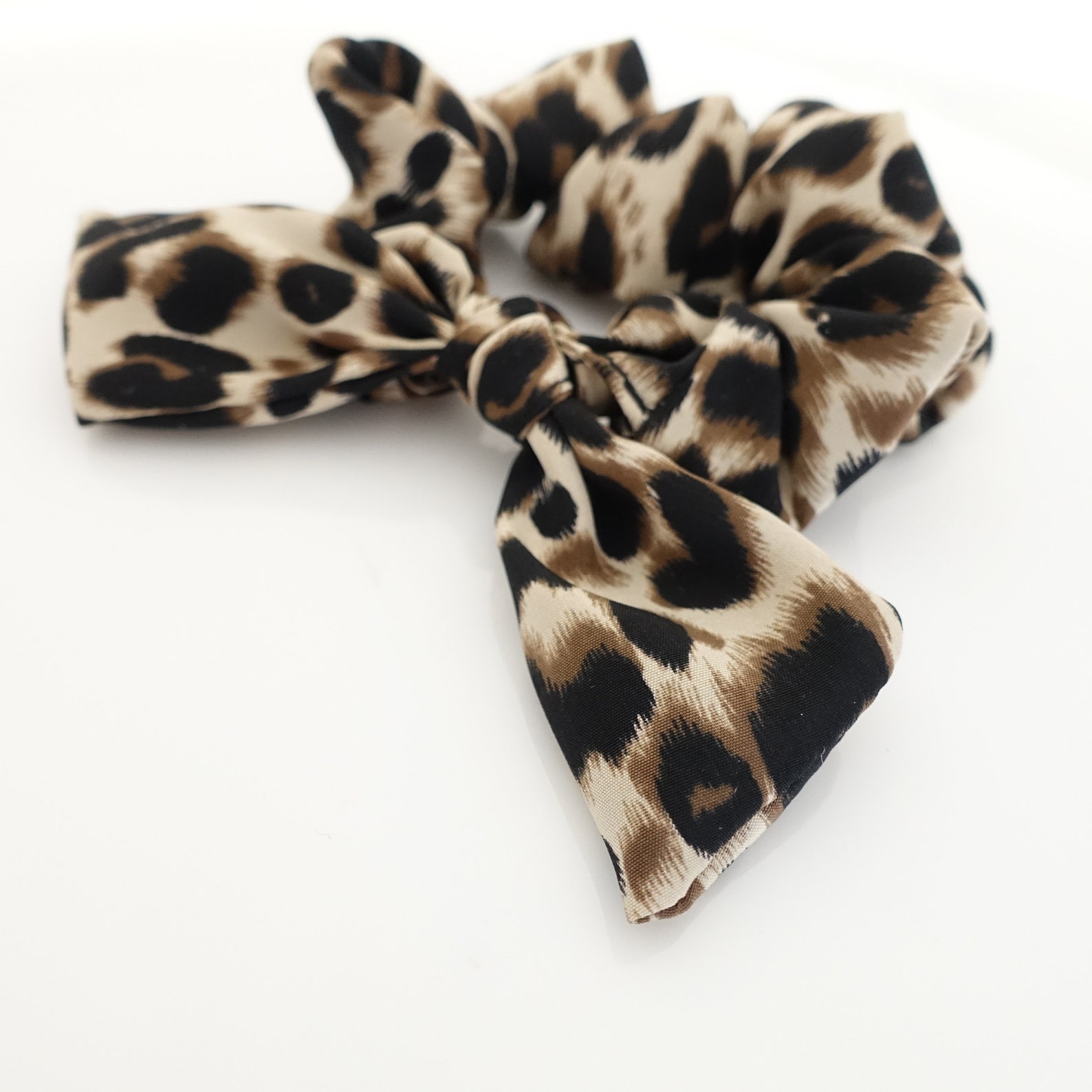 Leopard Print Bow Knot Scrunchies Animal Print Pattern Hair - Etsy