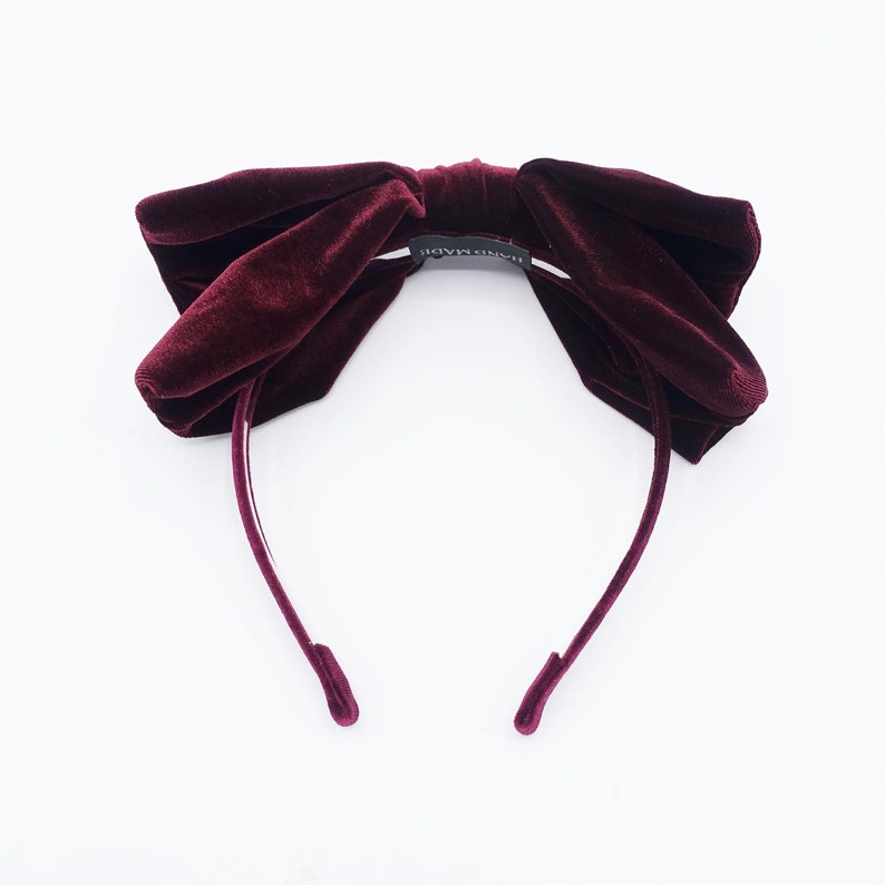 Texas Velvet Bow Headband Retro Style Hairband Vintage Women - Etsy