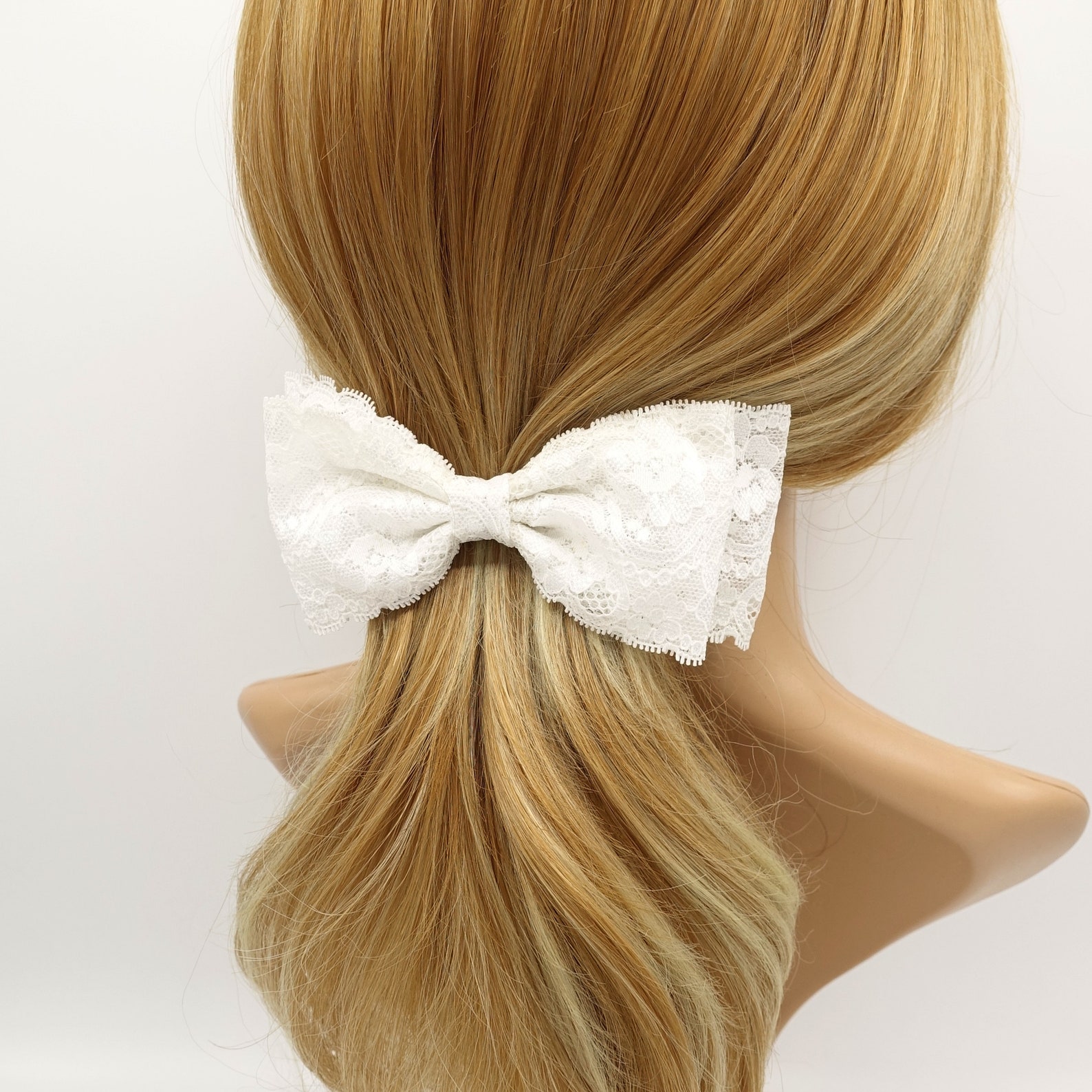 Floral Lace Layered Bow Simple Style Hair Accessory for Women - Etsy