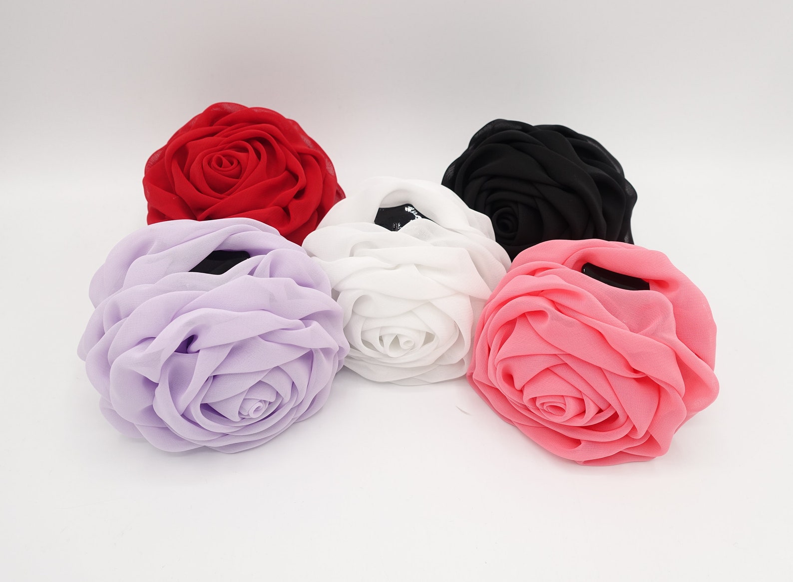 Chiffon Flower Hair Claw Updo Hair Clamp for Women - Etsy