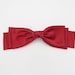 Glossy Satin Large Hair Bow Double Layered Droopy Bow Hair - Etsy