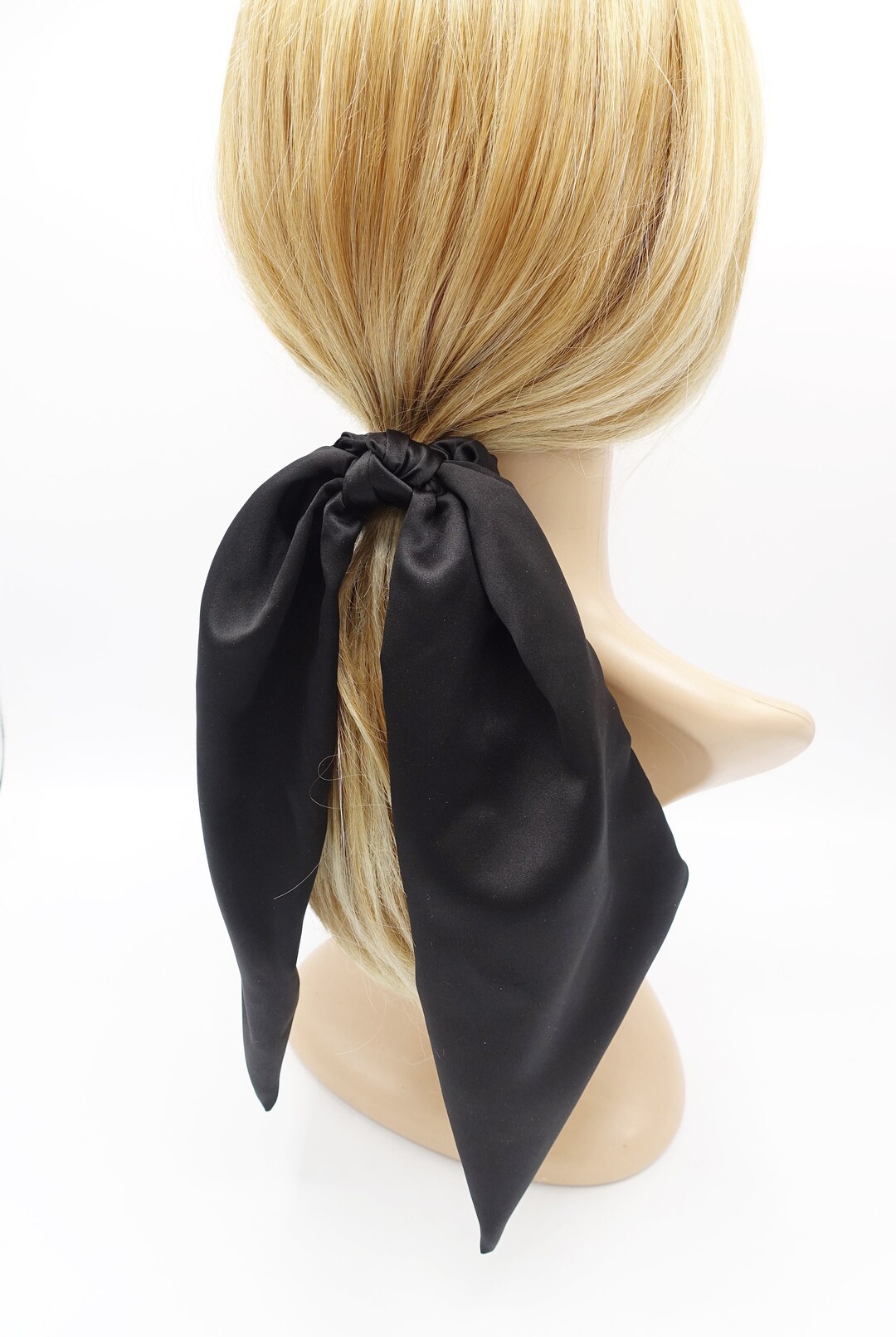 Satin Tail Bow Scrunchies - Etsy