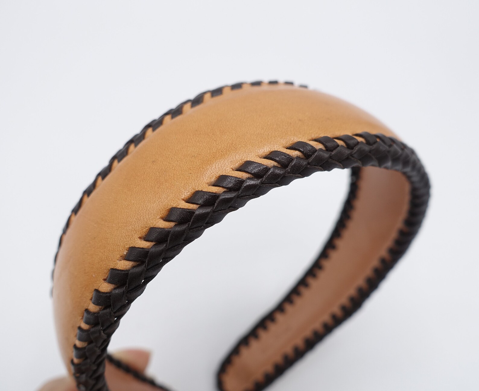 Leather Lace Headband Handmade Leather Headband Veryshine - Etsy