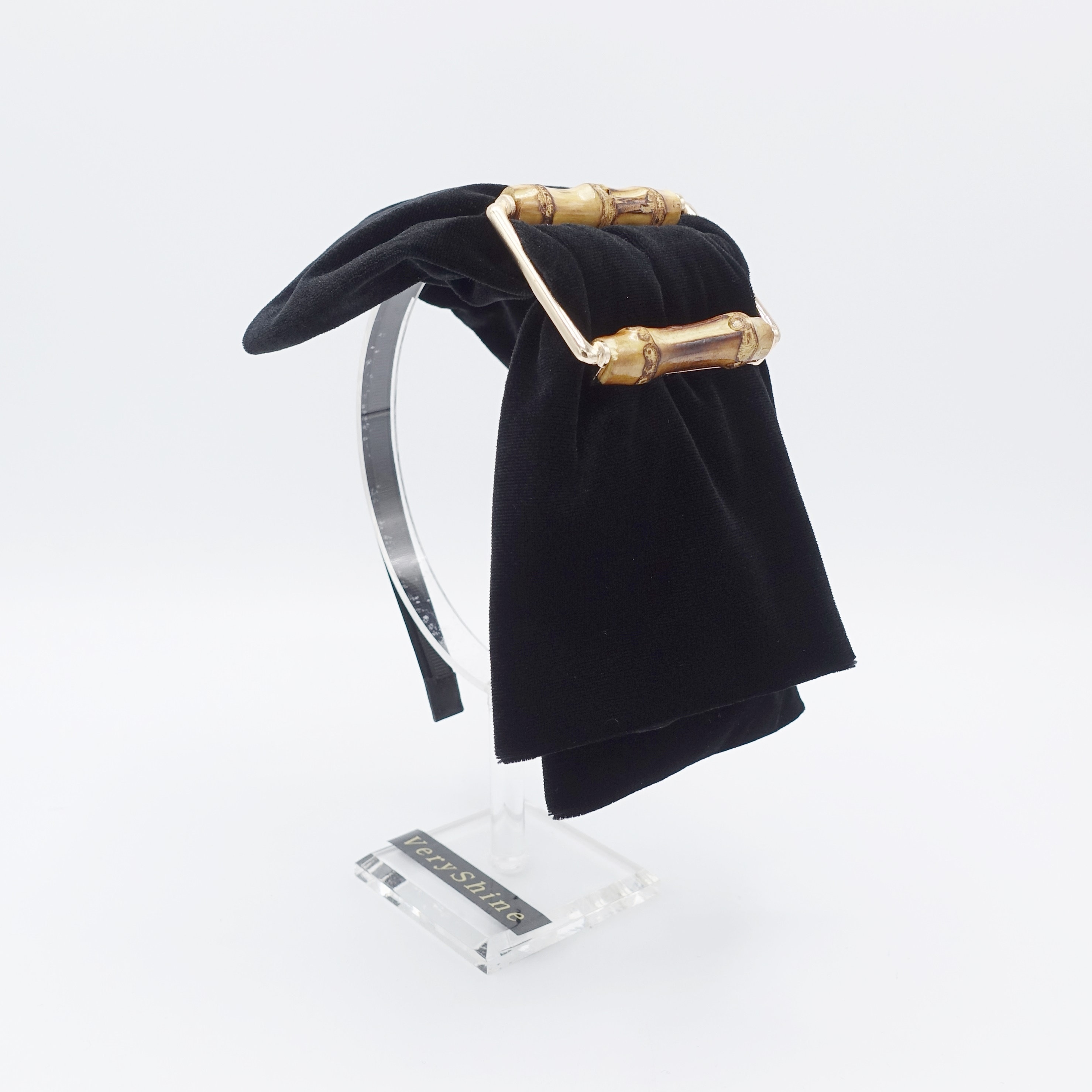 Bamboo Buckle Velvet Headband Hair Bow Luxury Style Hair - Etsy