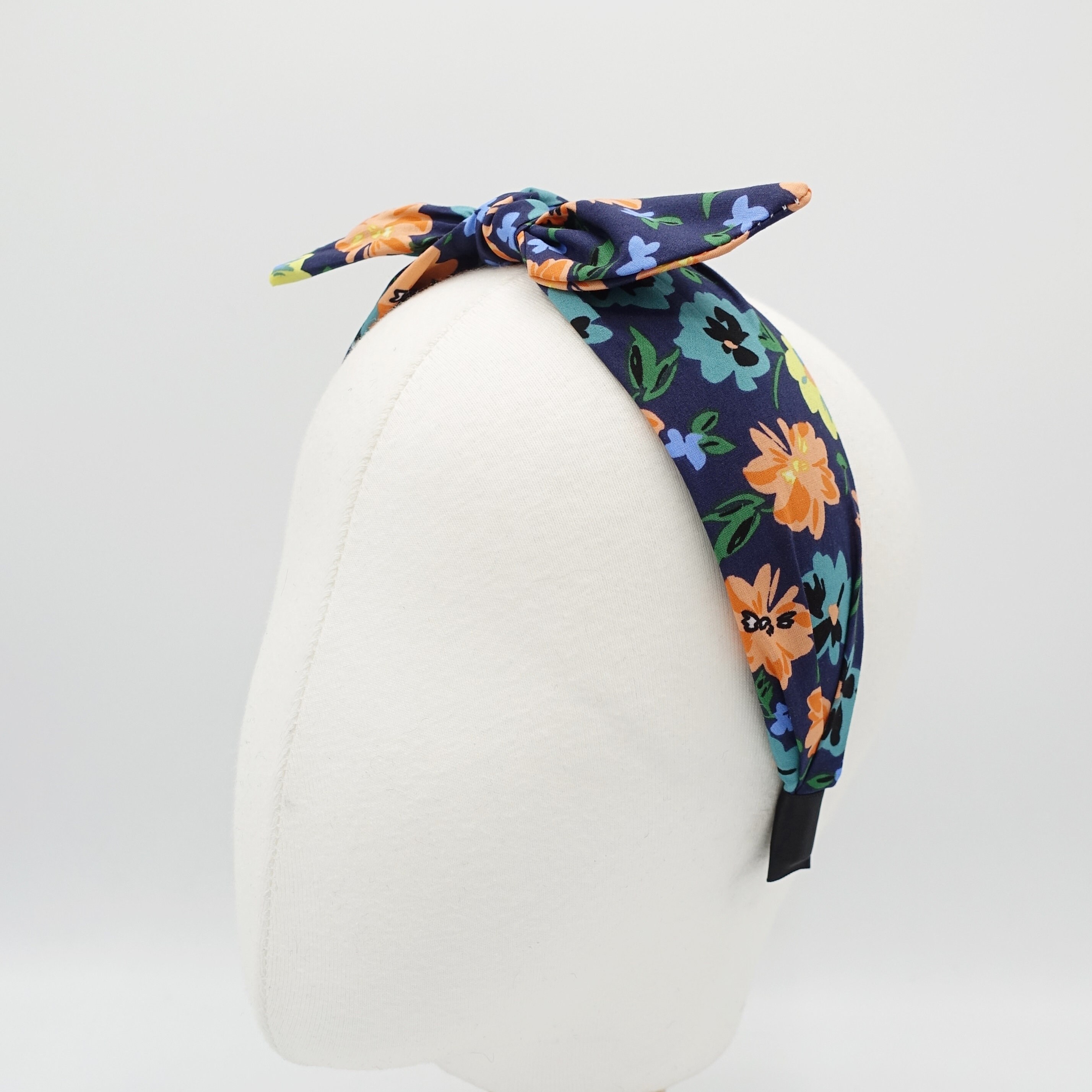 Vivid Spring Headband Floral Print Wired Bow Hairband Casual - Etsy UK