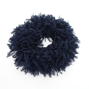 Mesh Poodle Fringe Scrunchie, Voluminous Hair Accessory - Etsy