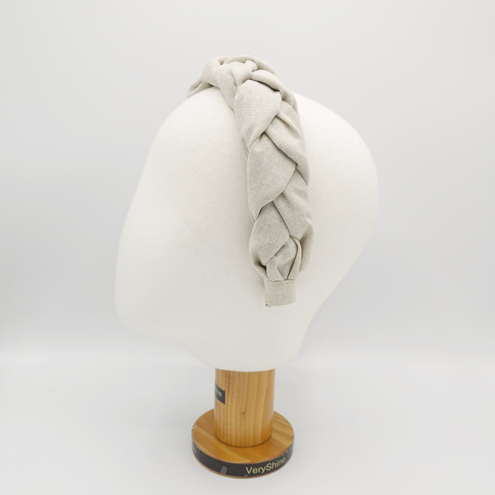 Linen Braided Headband Natural Solid Hairband for Women - Etsy