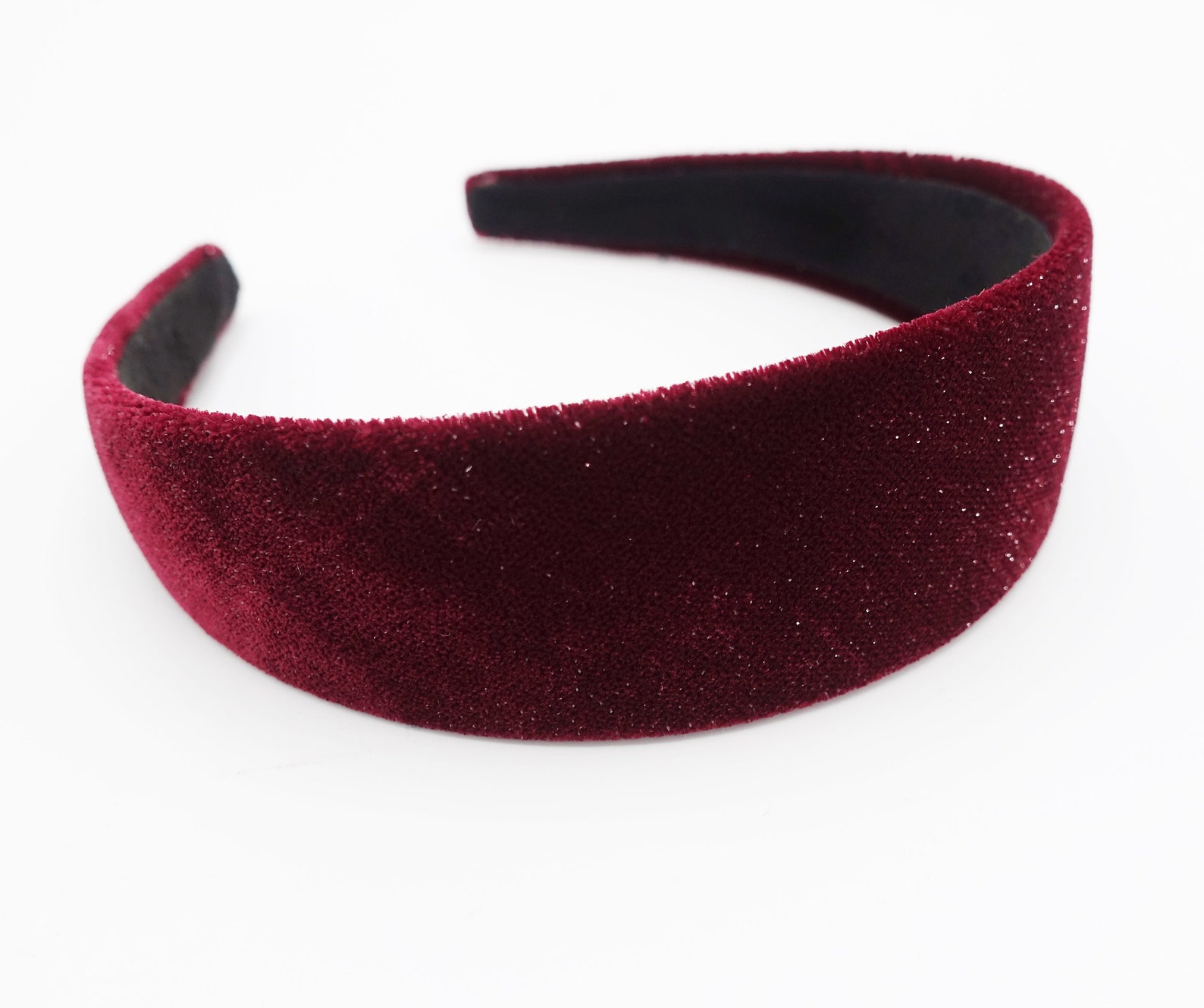 Glittering Velvet Flat Headband Basic Women Hairband - Etsy