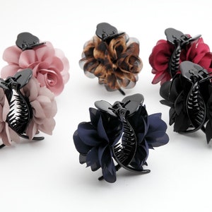 3 Prong Clip Mini Flower Decorated Hair Claw Women Hair Accessory - Etsy