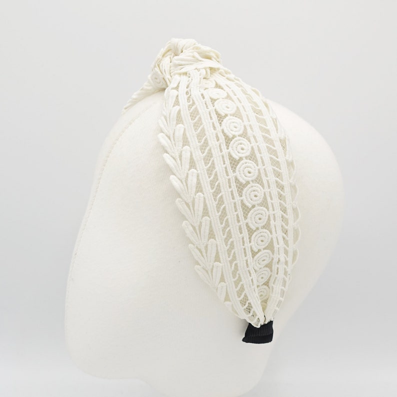 Knotted Mesh Herringbone Headband Translucent Hairband - Etsy