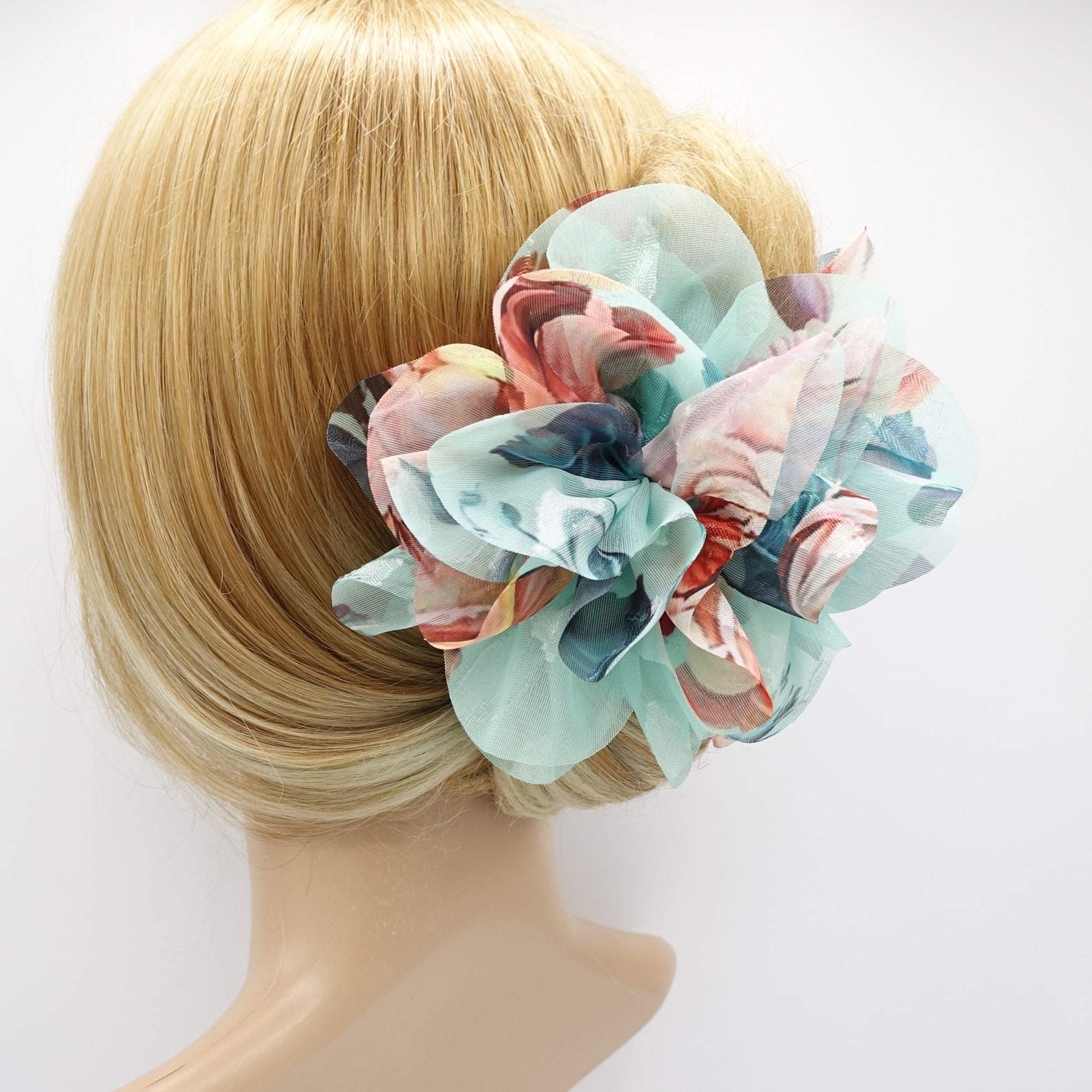 Big Flower Hair Claw Multi-colored Petal Hair Clamp for Women - Etsy