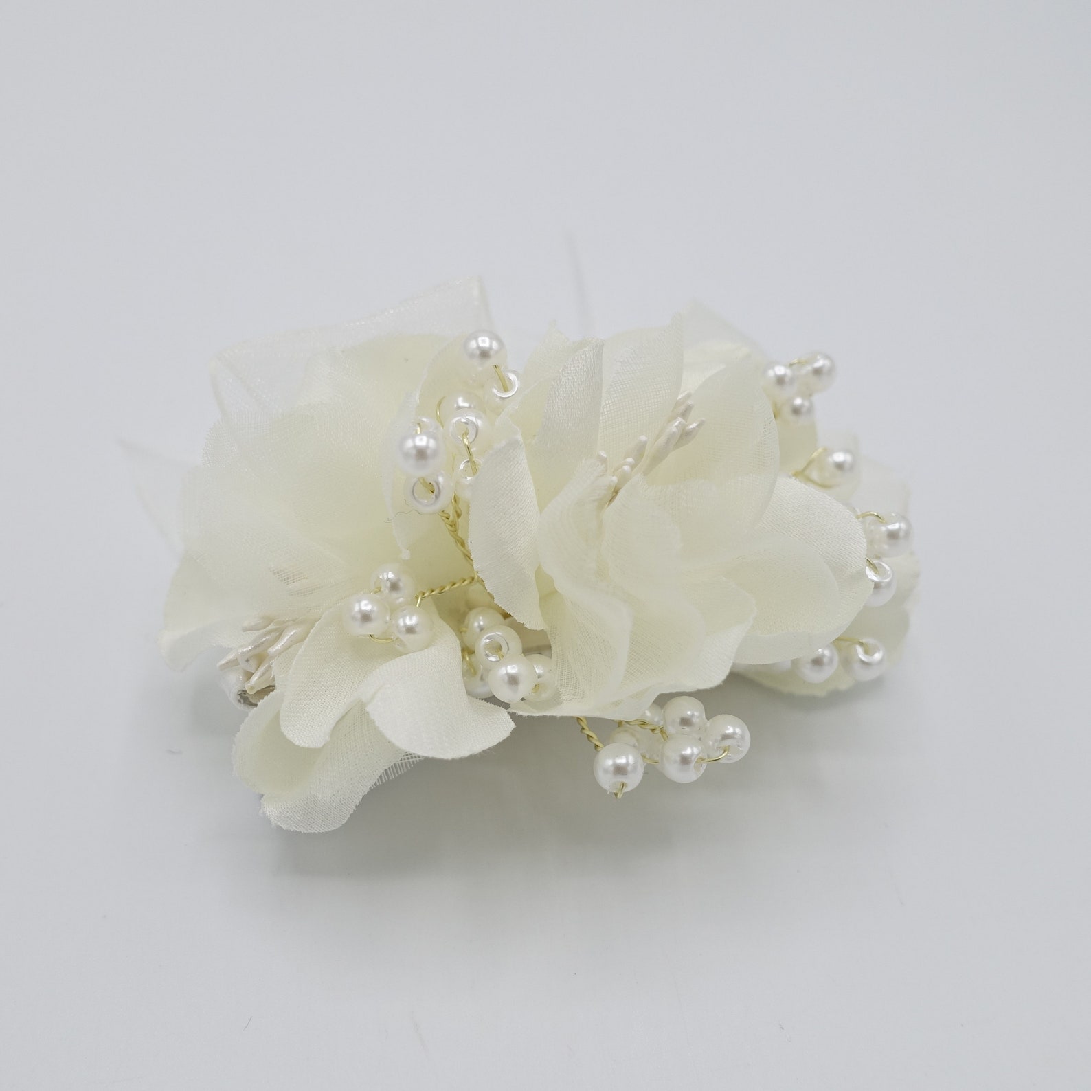 Fabric Flower Hair Clip Bridal Hair Accessory - Etsy